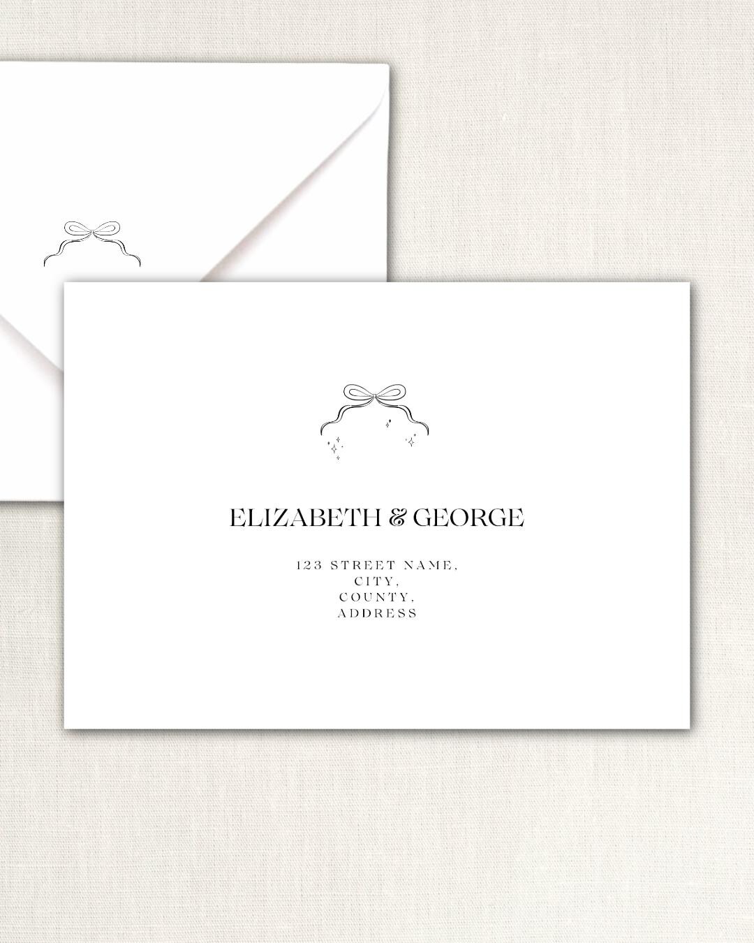 Modern Address Label, DIY Wedding Labels, Envelope Address Template ...