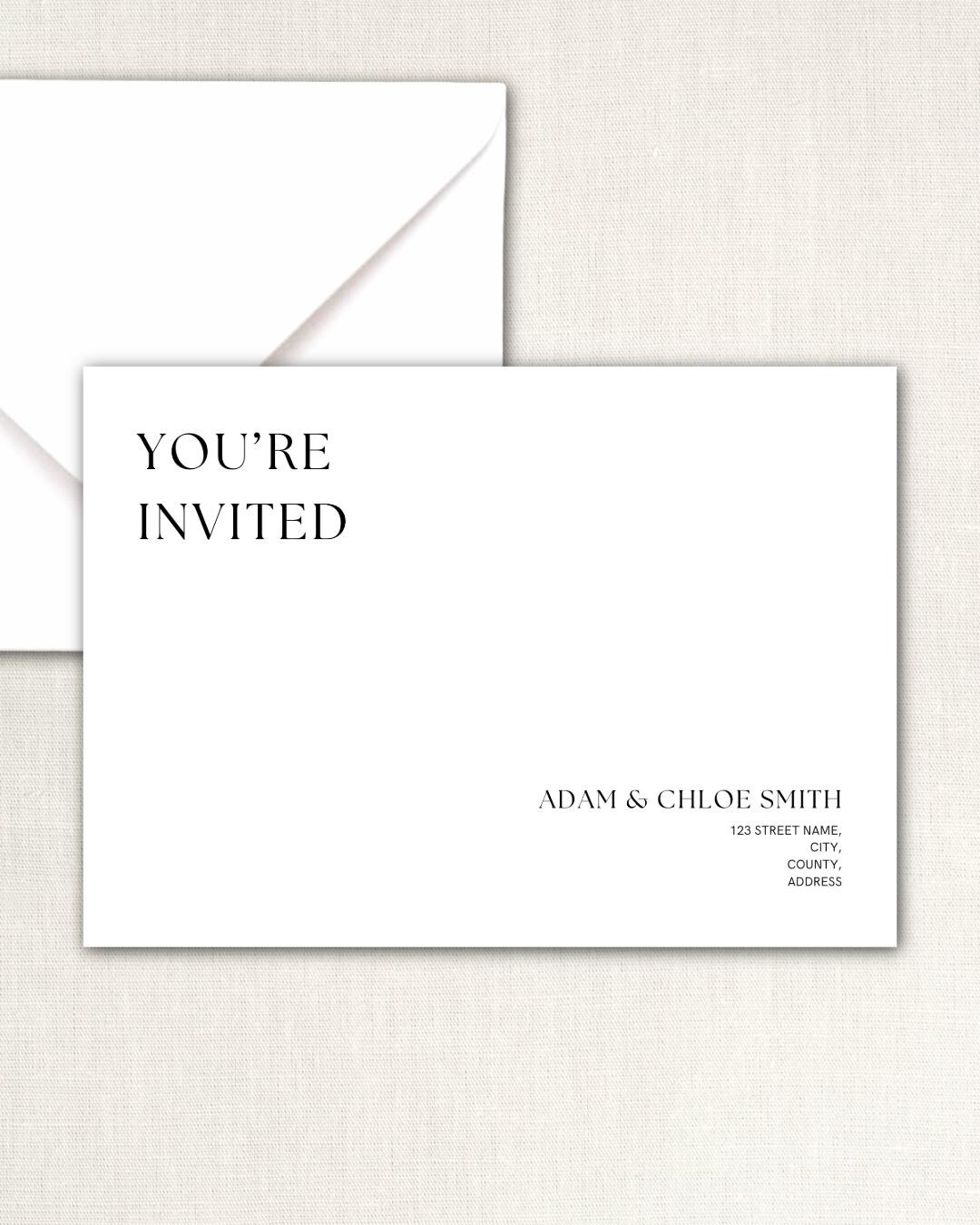 Modern Address Label, DIY Wedding Labels, Envelope Address Template ...