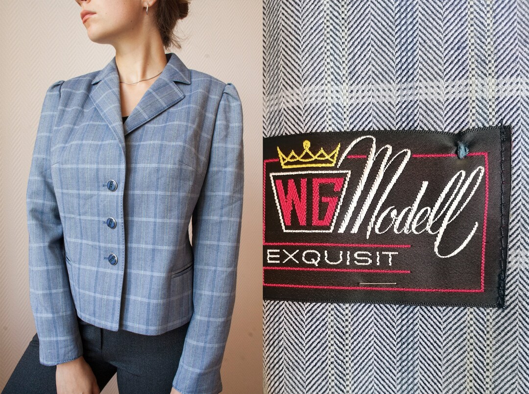 Trevira 80s Virgin Wool Woman Classy Jacket Brand New Vintage Blazer ...