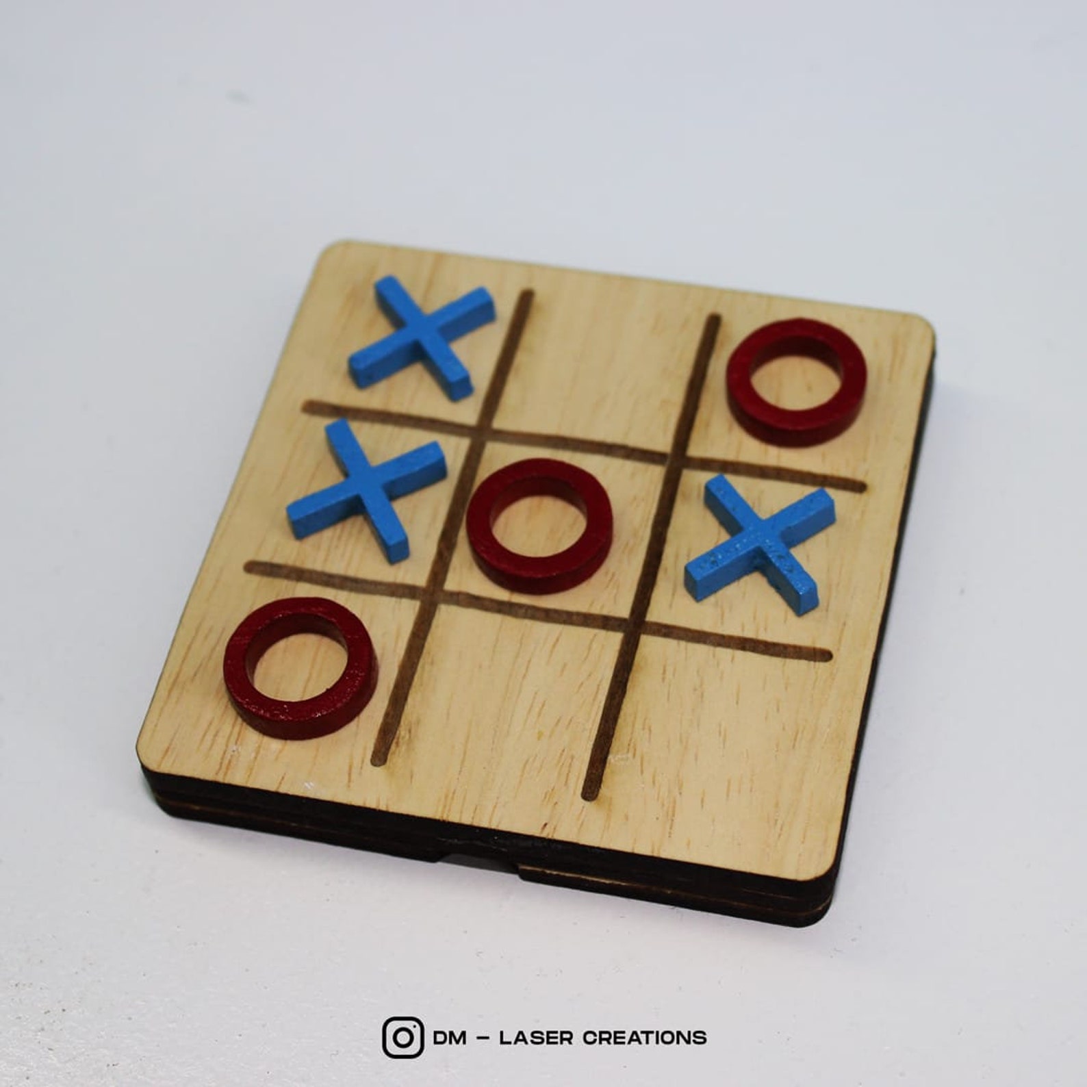 Gioco del Tris in legno scatolina richiudibile portatile - Etsy.de