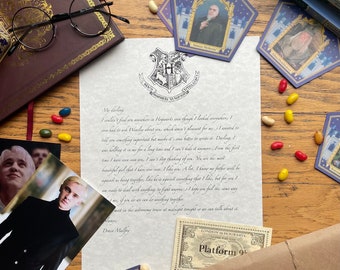 Custom Draco Malfoy Love Letter With Stickers - Etsy