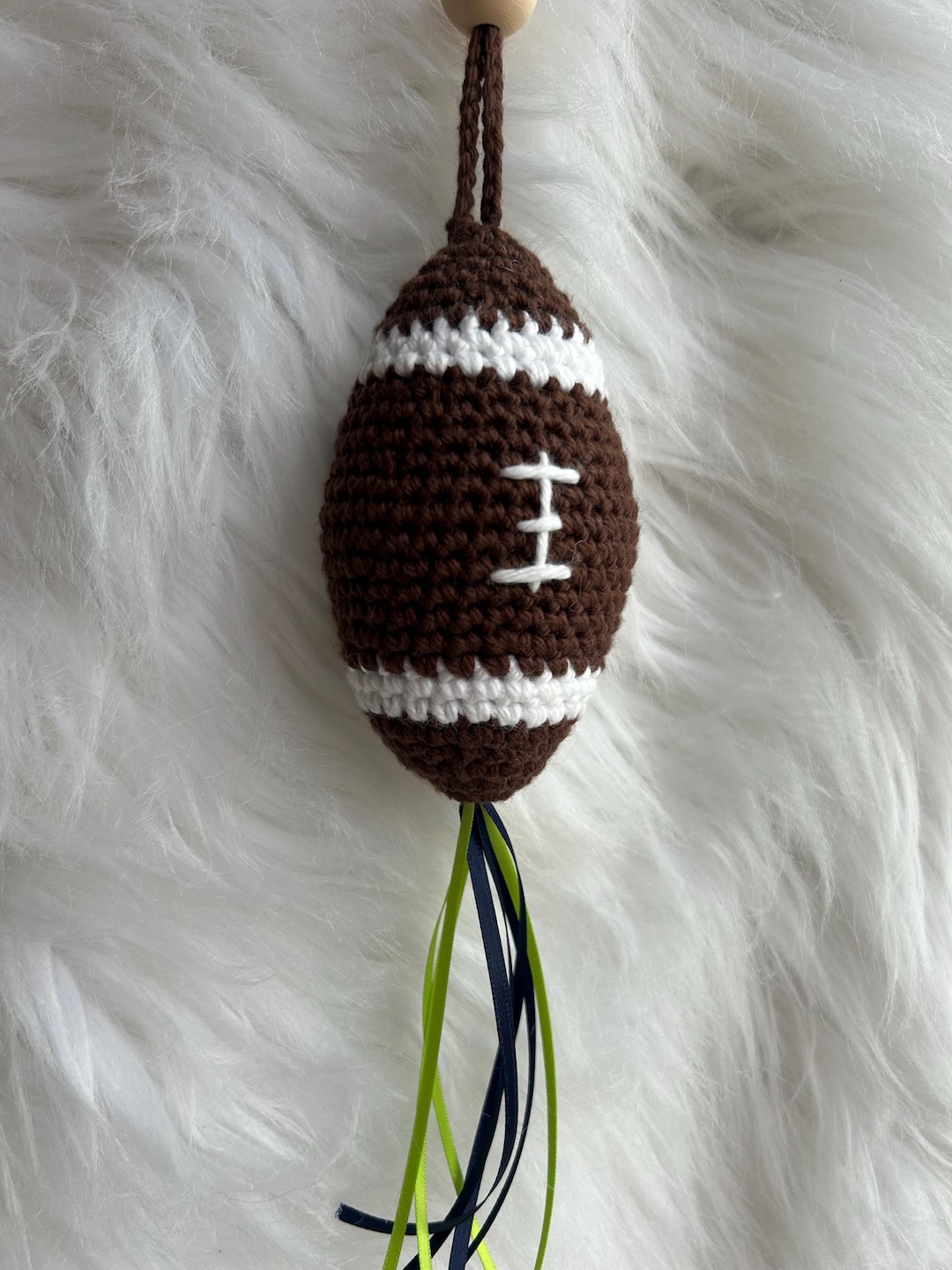 Football Car Mirror Hanger - Etsy