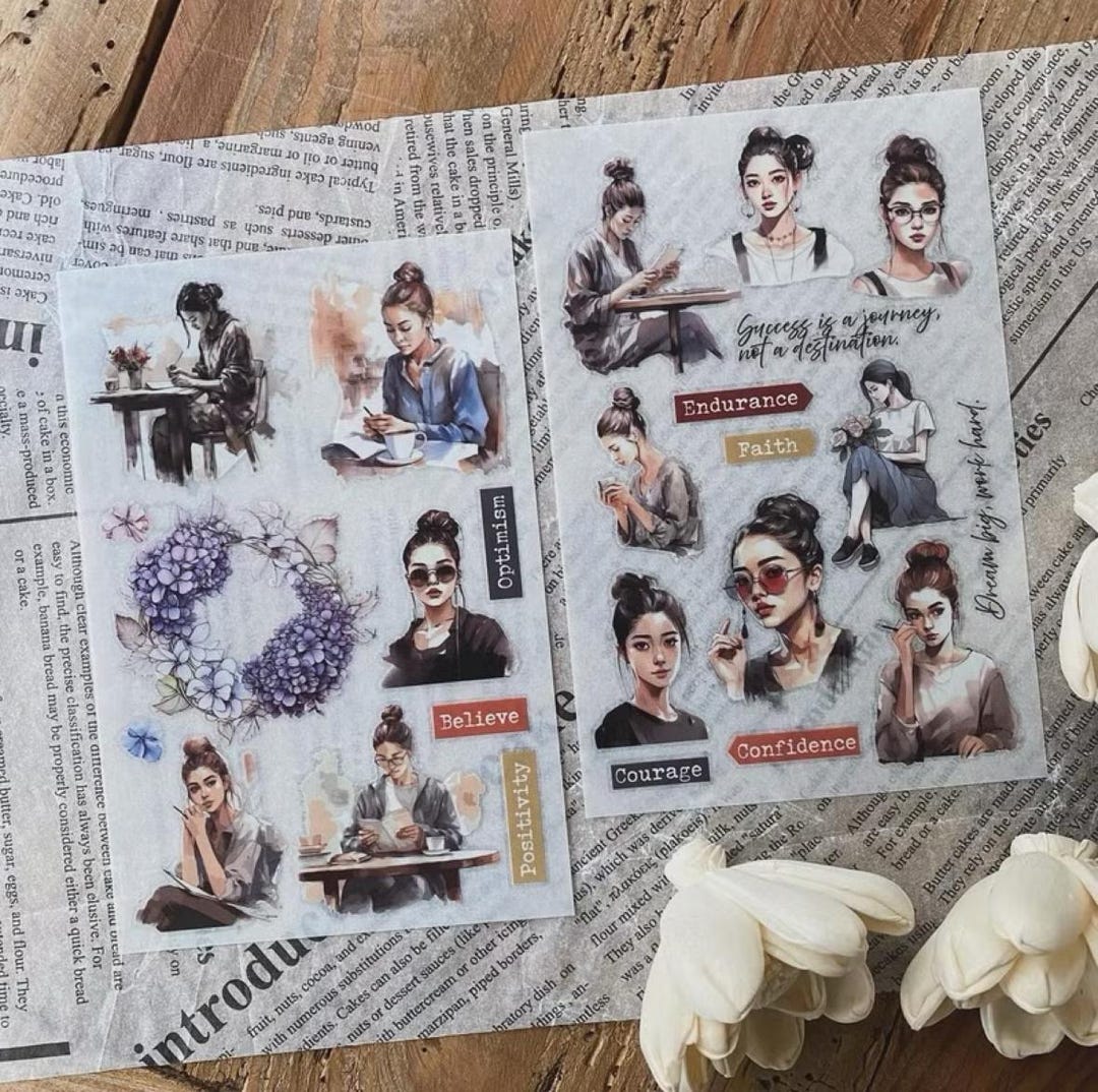 Neverland Print on Sticker Bun Girl | Print on Sticker | People ...