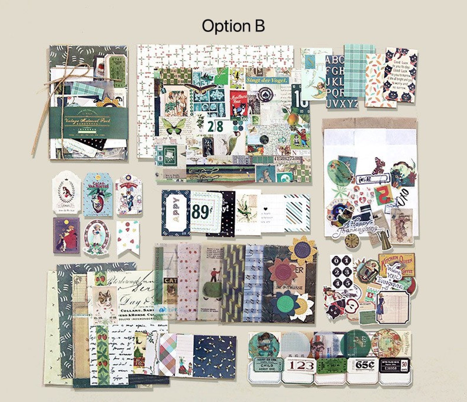 88pcs Vintage Journal Material Pack Junk Journal Material - Etsy