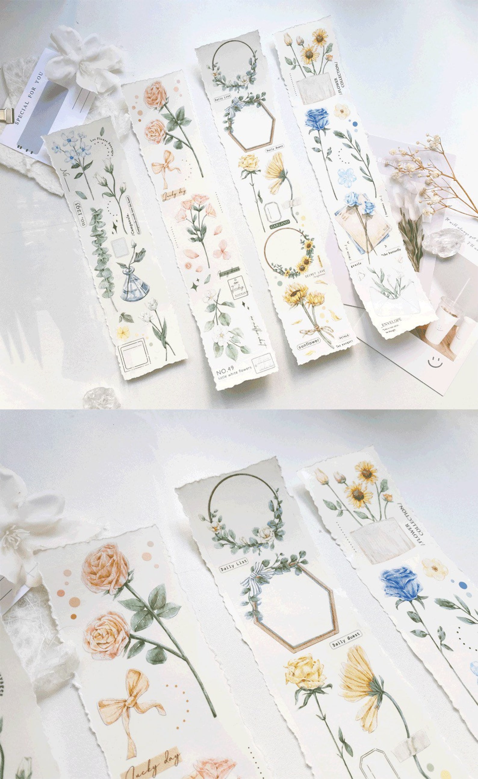 Ayuh Flower Island One Loop Sample PET Tape Flower - Etsy