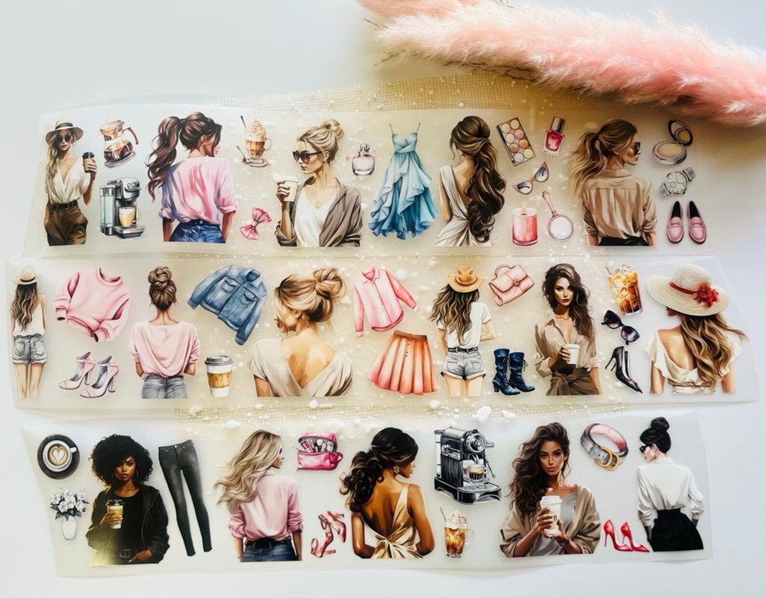 SCS Fashionista | One Loop Sample or Roll PET Tape | People Stickers ...