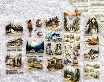 Timegrid Snow World One Loop Sample PET Tape Scene Stickers, Junk ...