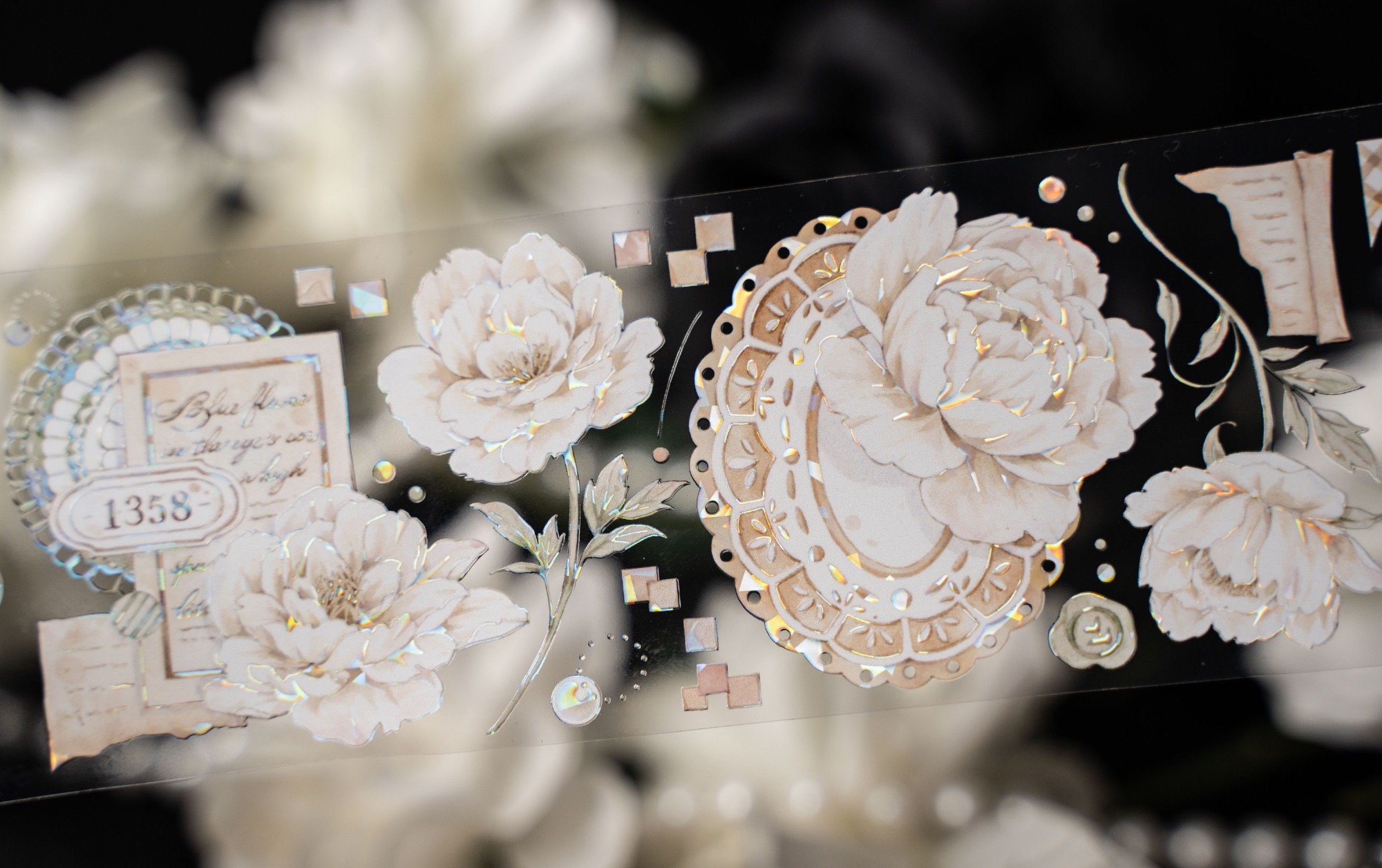 Hoshi Spring Morning | One Loop Sample or Roll PET Tape | Flower ...