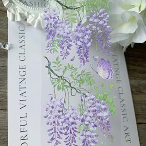 Miststd Purple Wisteria | One Loop Sample or Roll PET Tape | Flower ...