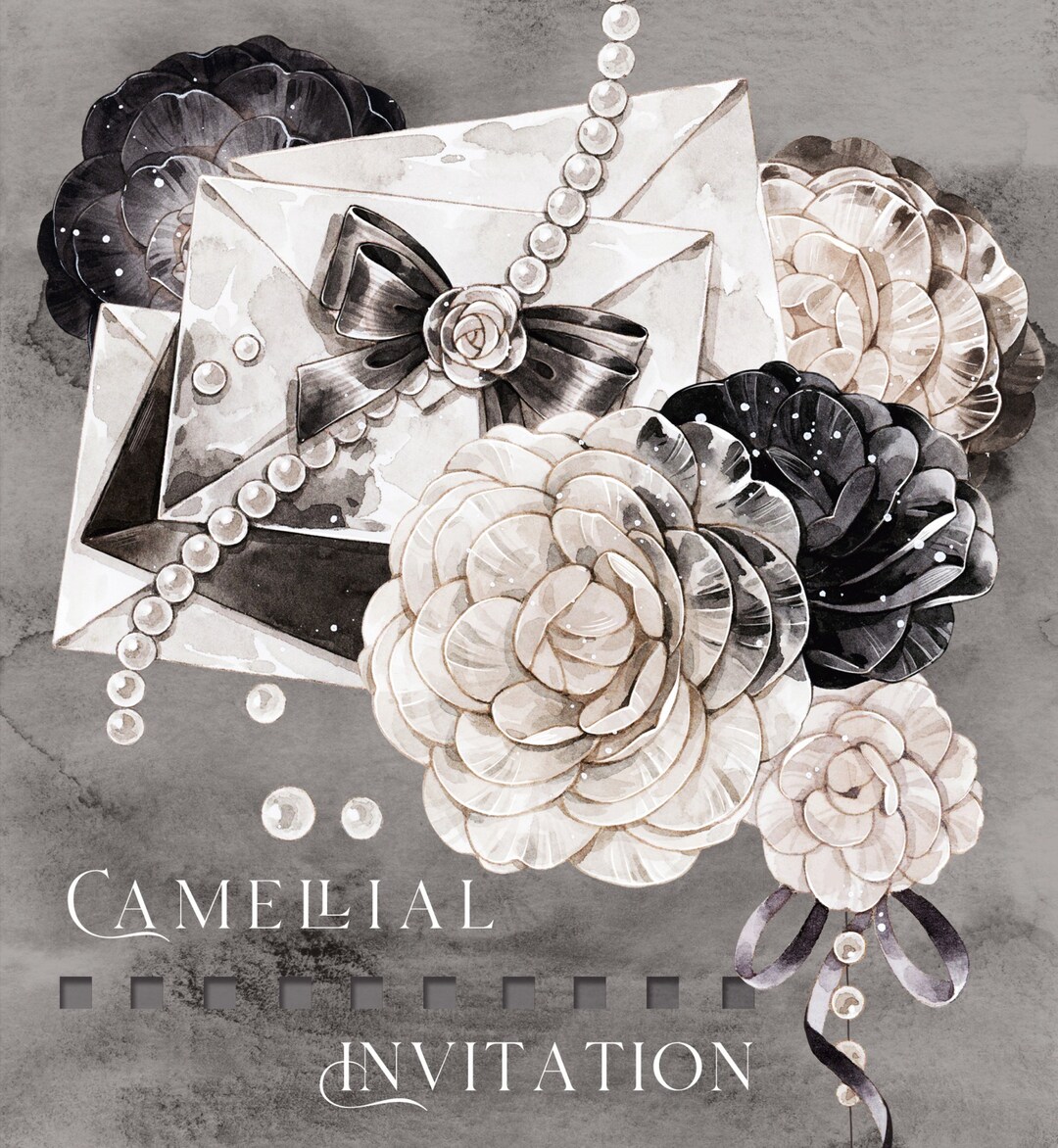 Moodt Camellia Invitation | One Loop Sample or Roll PET Tape | Flower ...