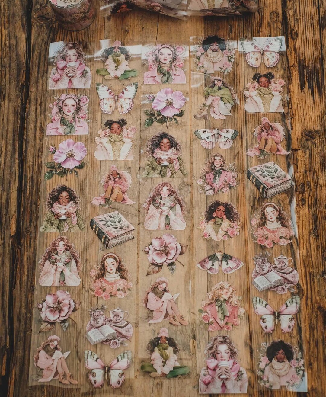 LG Soft Wild Rose Femininity | One Loop Sample or Roll Kiss-cut PET ...