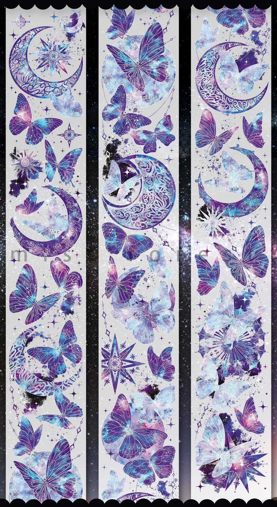 Miststd Aria of the Starry Sky One Loop Sample/roll PET Tape Butterfly ...