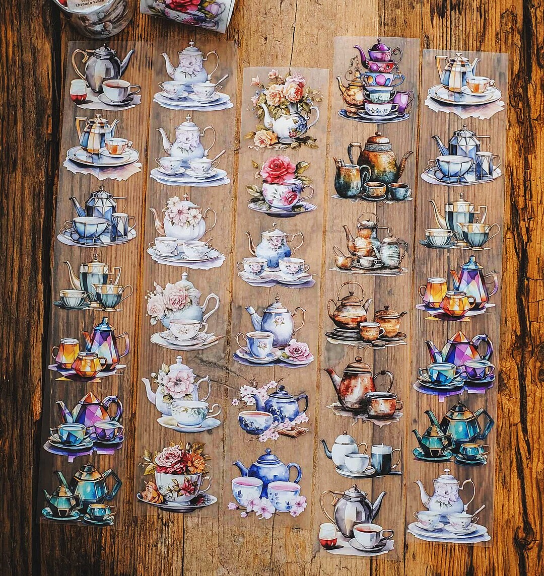 LG Teapots Through Time | One Loop Sample or Roll PET Tape | Teapot ...