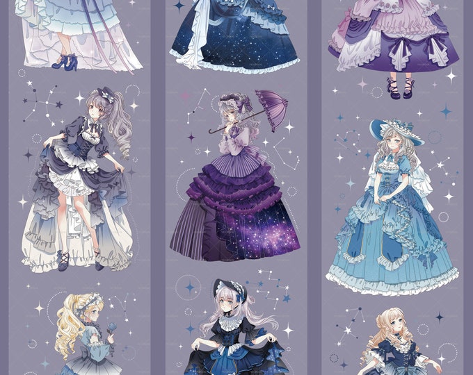 Moodt Miss Rococo | One Loop Sample or Roll PET Tape | People Stickers ...