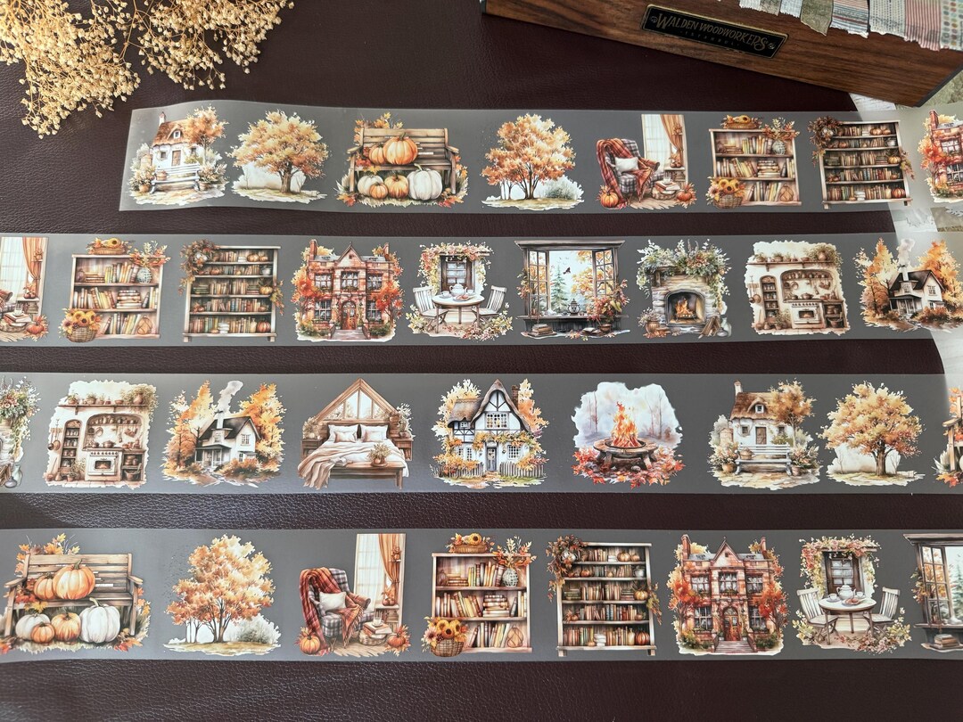 Cratey Autumn Garden Nooks | One Loop Sample or Roll PET Tape | Nook ...