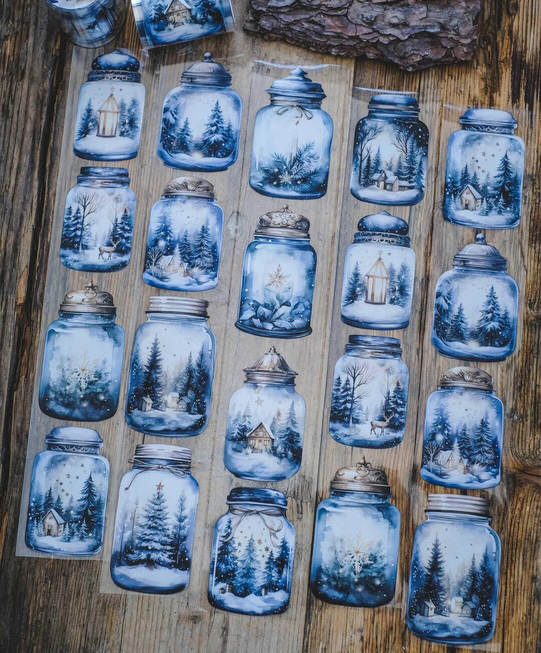 LG Winter Wonder Jars | One Loop Sample or Roll PET Tape | Bottle ...
