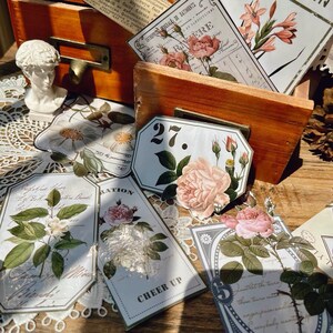 Yier Studio Vintage Flowers | One Loop Sample PET Tape | Flower ...