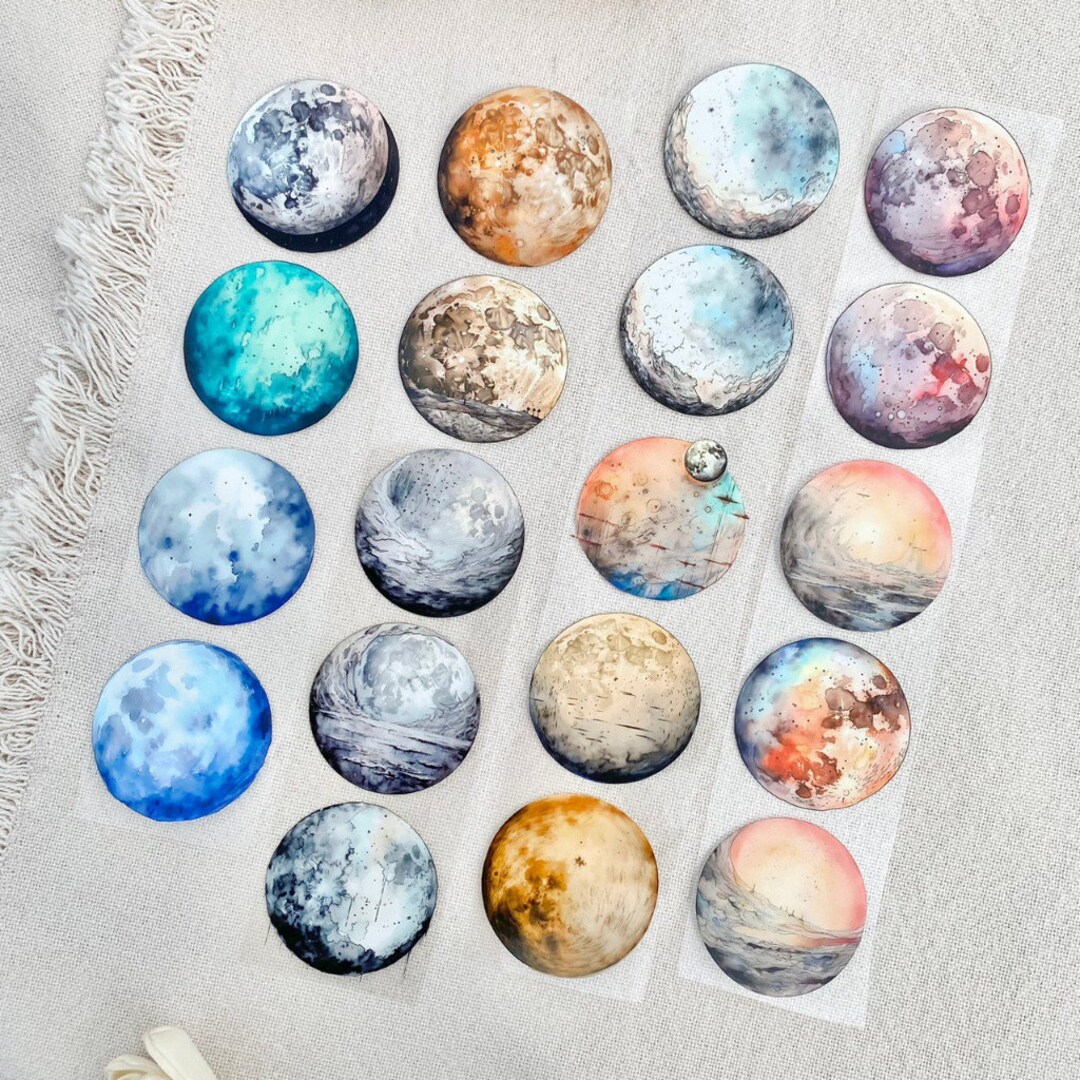 Neverland Lunar One Loop Sample or Roll PET Tape Moon Stickers, Junk ...