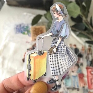 Monchii Travelers | One Loop Sample or Roll PET Tape | People Stickers ...