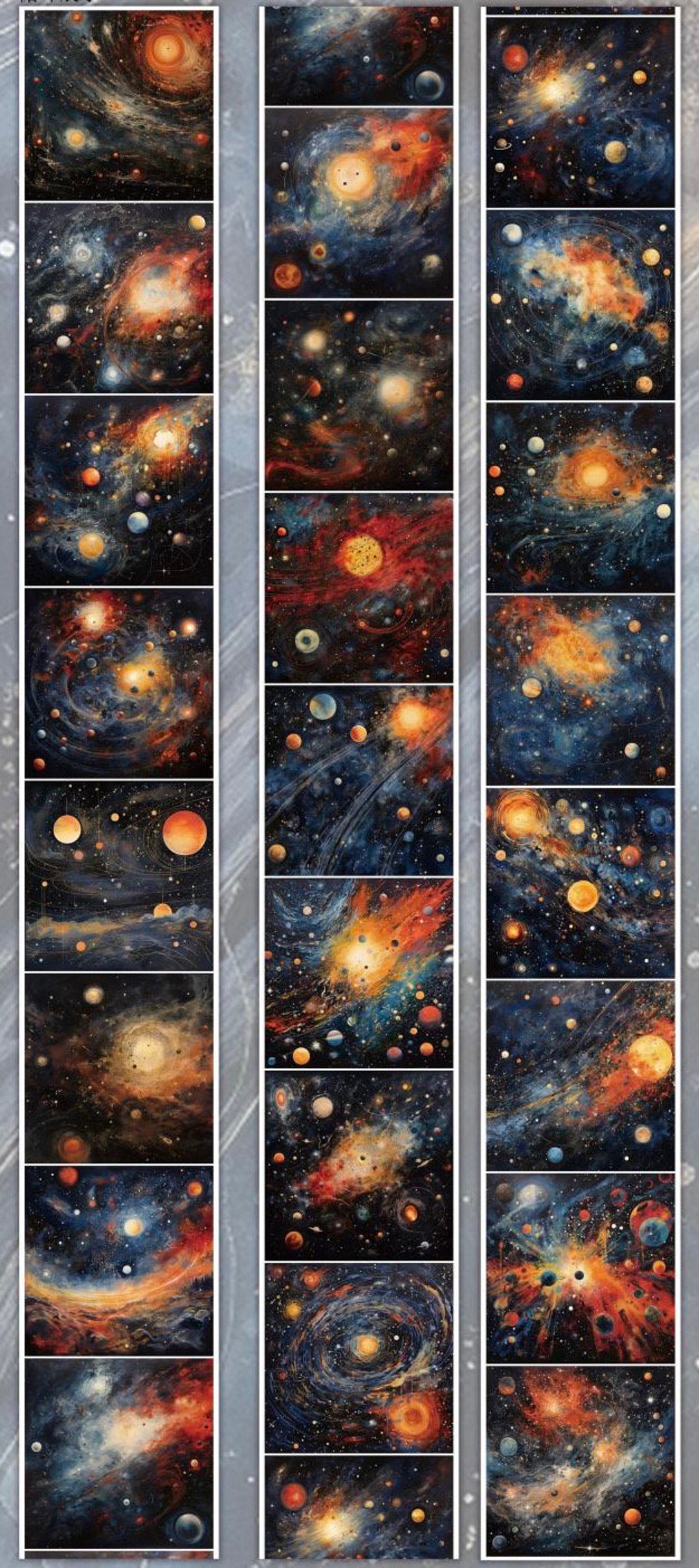 Jystd Solar System | One Loop Sample or Roll PET Tape | Star Stickers ...