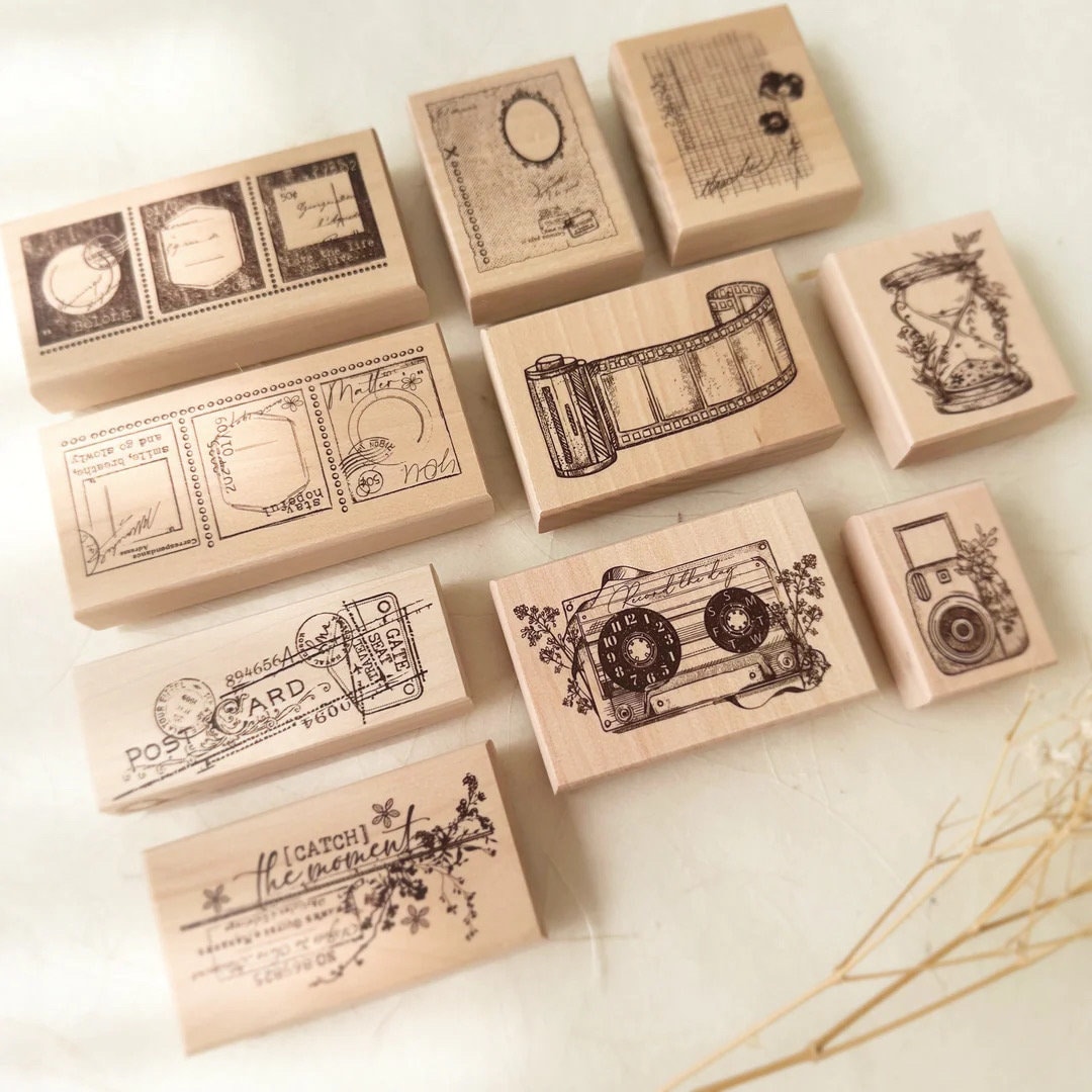 JP Slow Living Series Rubber Stamps - Catch the Moment | Wooden Rubber ...