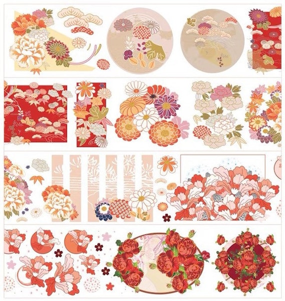 YSYS Japanese Style 2 One Loop Sample Washi Tape Pattern - Etsy