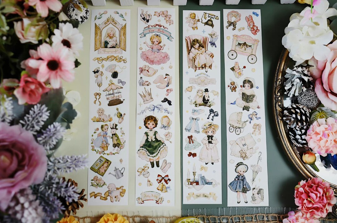 MPJ Dolls | One Loop Sample Washi Tape | People Stickers, Junk Journal ...