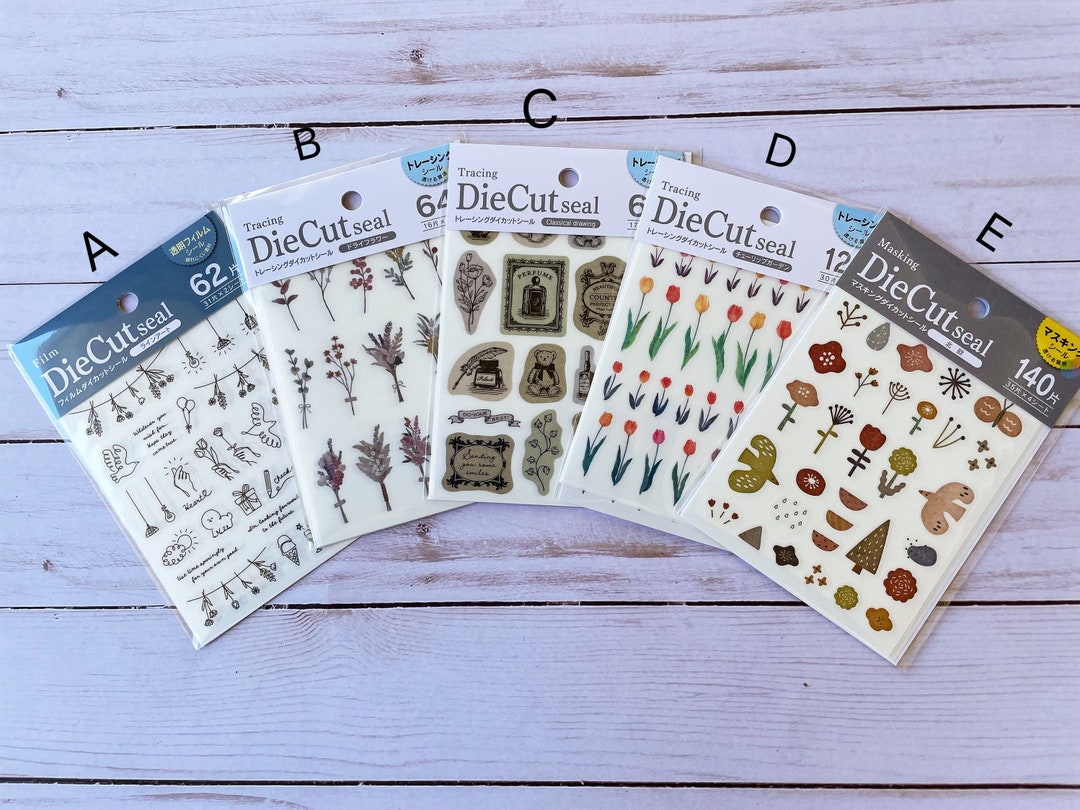 2/4 Sheets Film/tracing/masking Die Cut Seal, Point Stickers, Junk ...