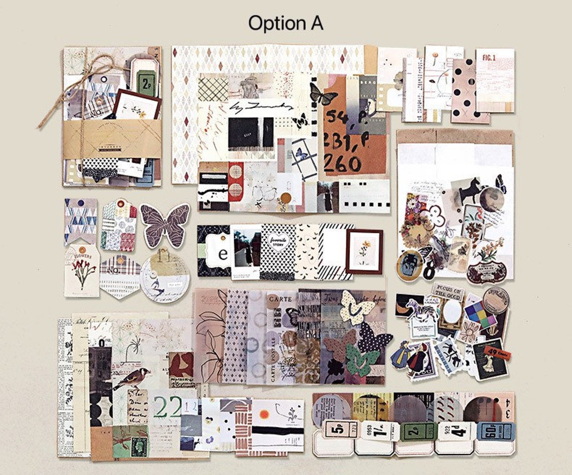 88pcs Vintage Journal Material Pack Junk Journal Material - Etsy