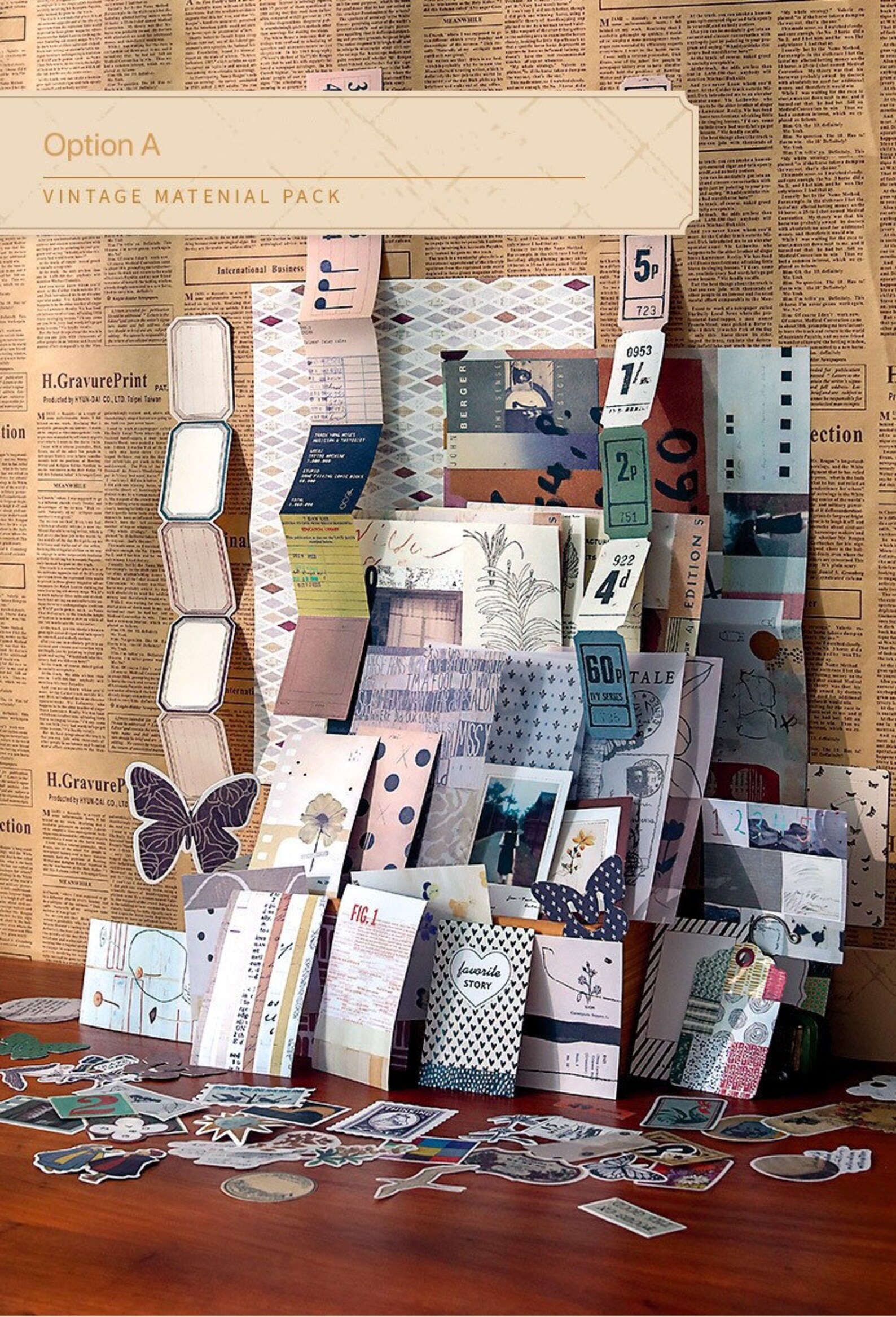 88pcs Vintage Journal Material Pack Junk Journal Material - Etsy