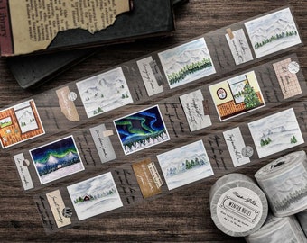 GNJ Fantastic One Loop Sample or Roll PET Tape Flower Stickers, Junk ...