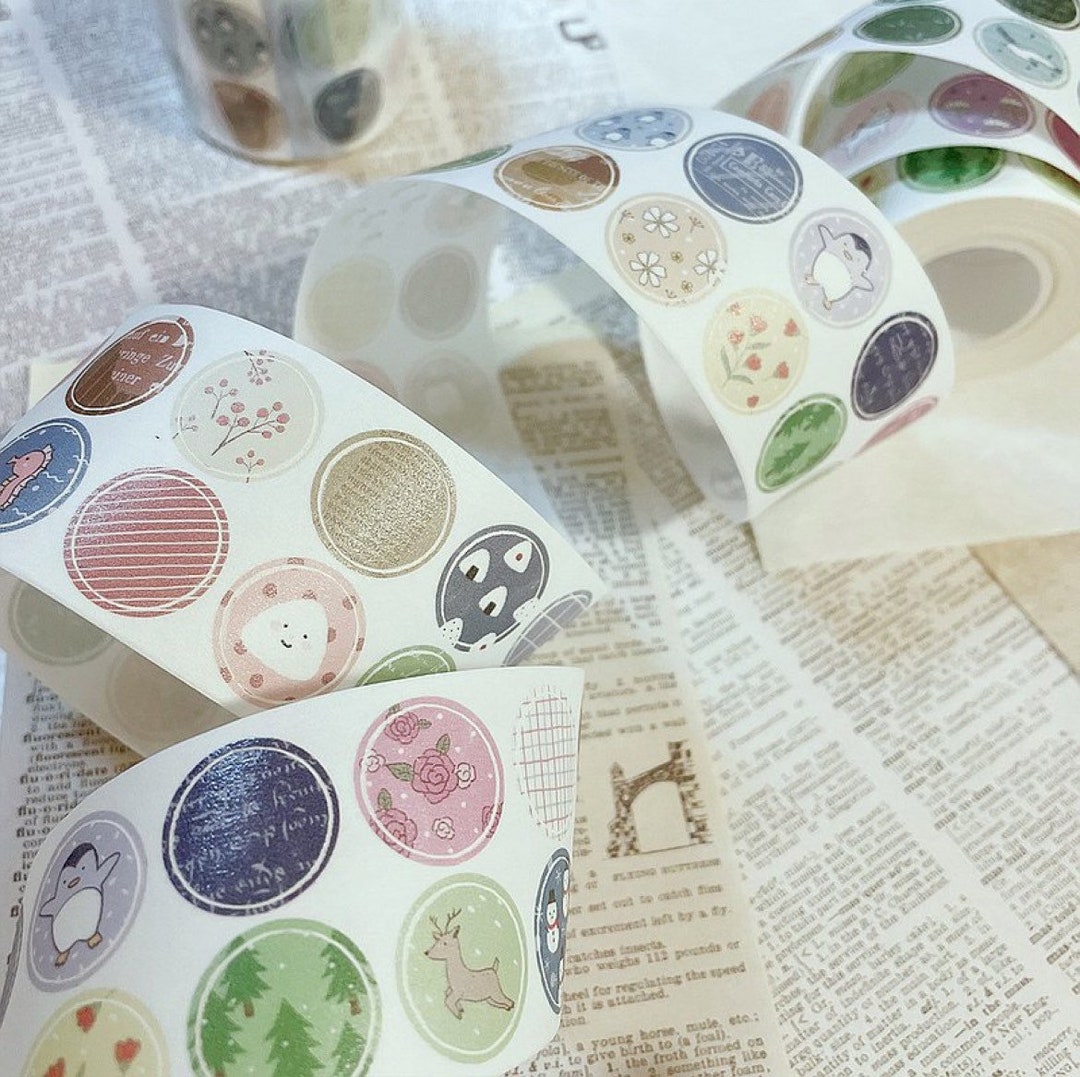 Starlululu Small Circle 1m Sample2 Loops or Roll Washi Tape Circle ...