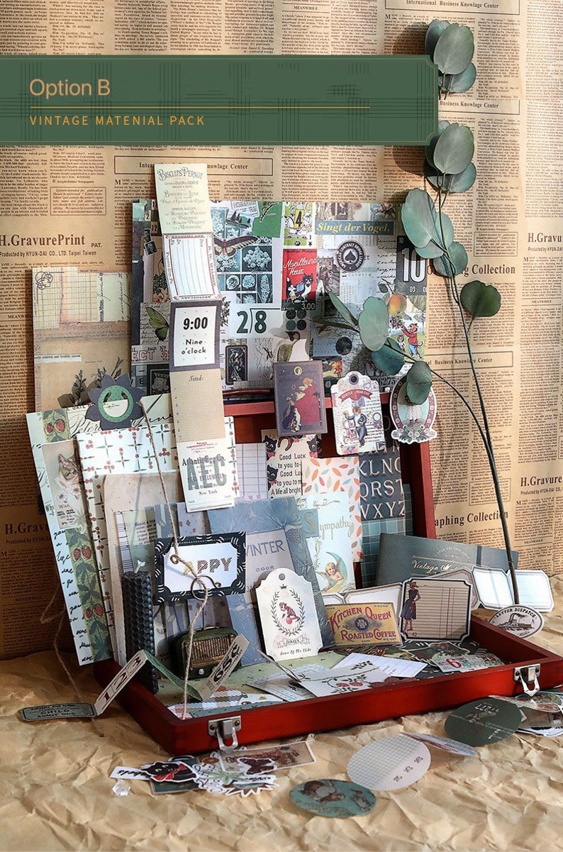 88pcs Vintage Journal Material Pack Junk Journal Material - Etsy