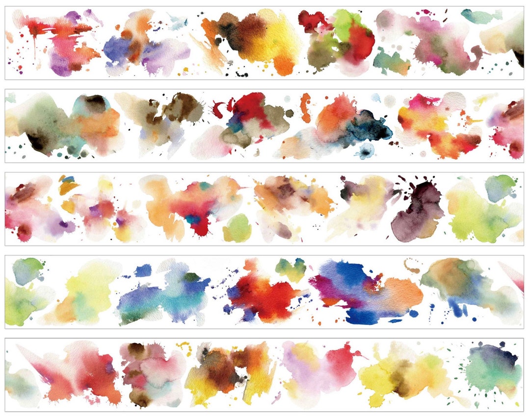 YYY Background A | One Loop Sample or Roll PET Tape | Watercolor ...