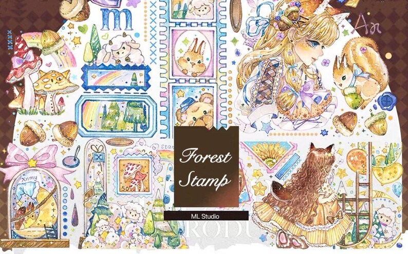 Mlstd Forest Stamp One Loop Sample PET Tape People - Etsy