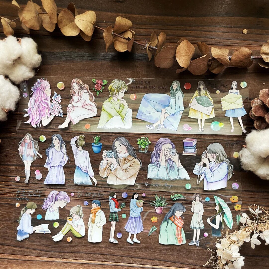 XYTT Hello Miss | One Loop Sample or Roll PET Tape | People Stickers ...
