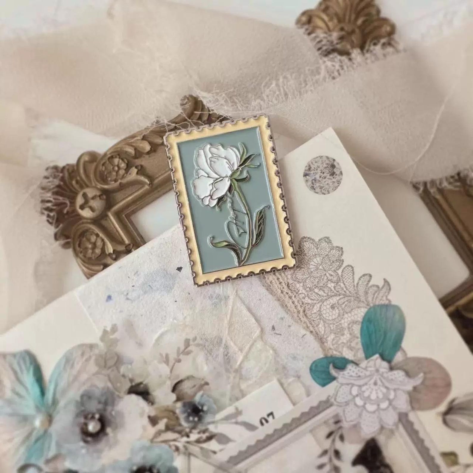 JP "in Love With Lace" Journal Clip | Metal Clip | Planner Accessory ...