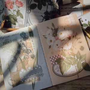 Yier Studio Vintage Flowers | One Loop Sample PET Tape | Flower ...