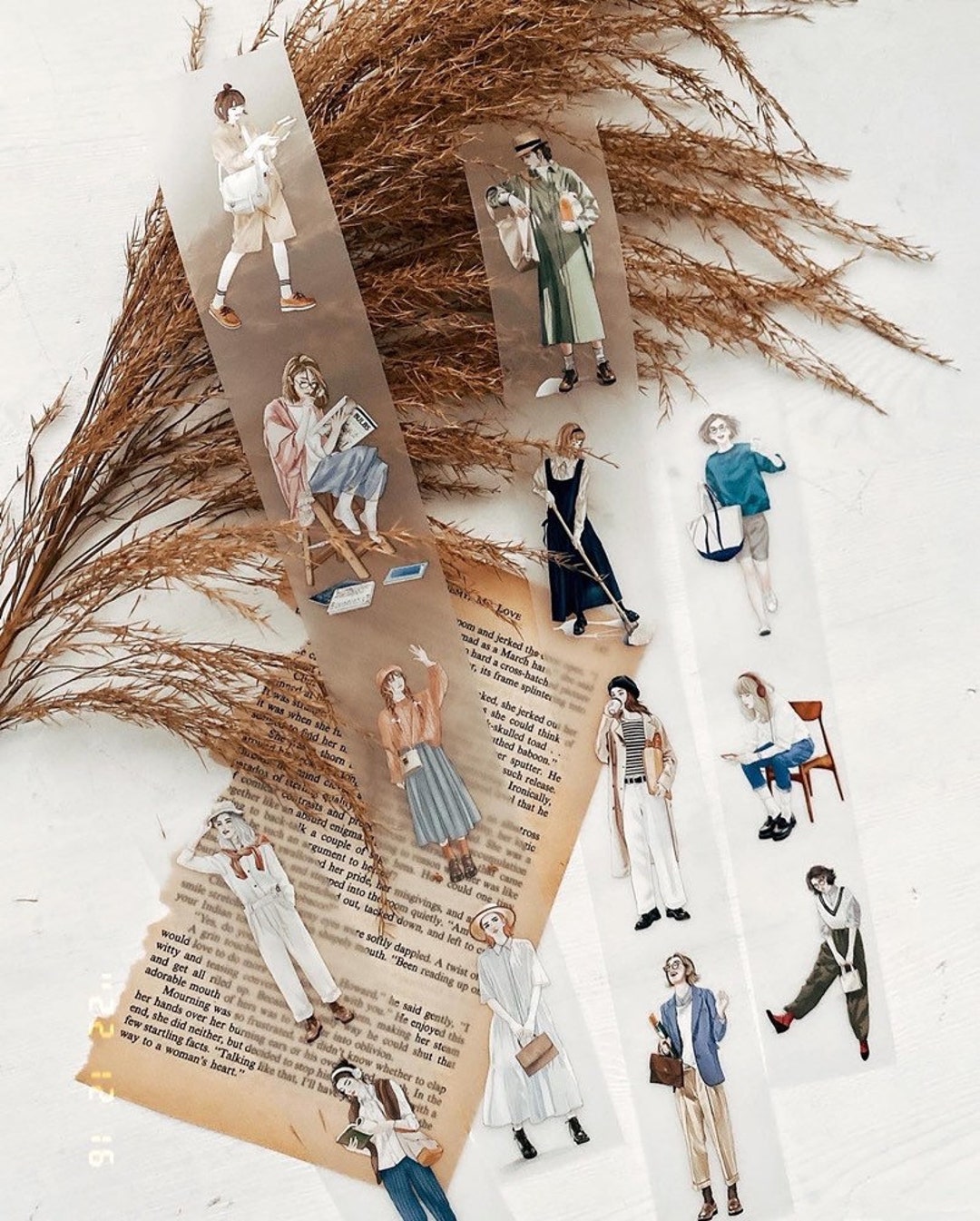 Hairmo Everyday | One Loop Sample or Roll PET Tape | People Stickers ...