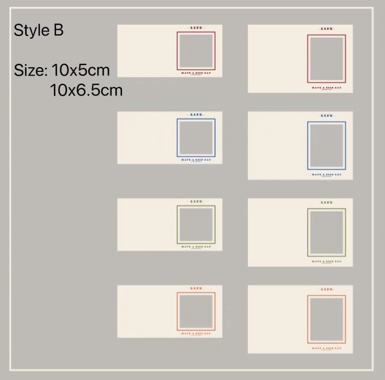 8 Sheets Hollow Folding Card on Different Size/style, Vintage Memo/note ...