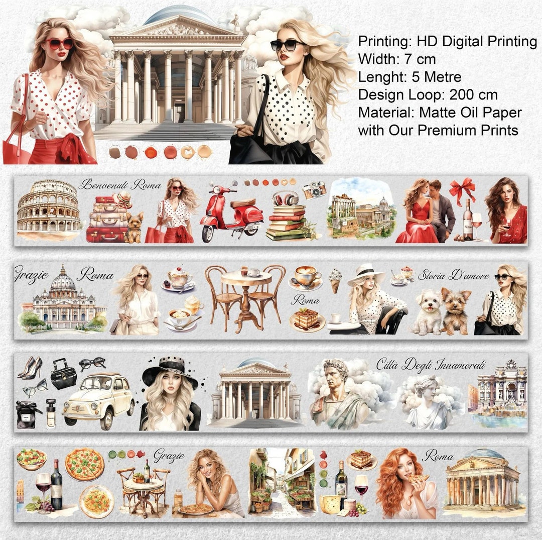 Onwize All Day in Rome | One Loop Sample or Roll PET Tape | People ...