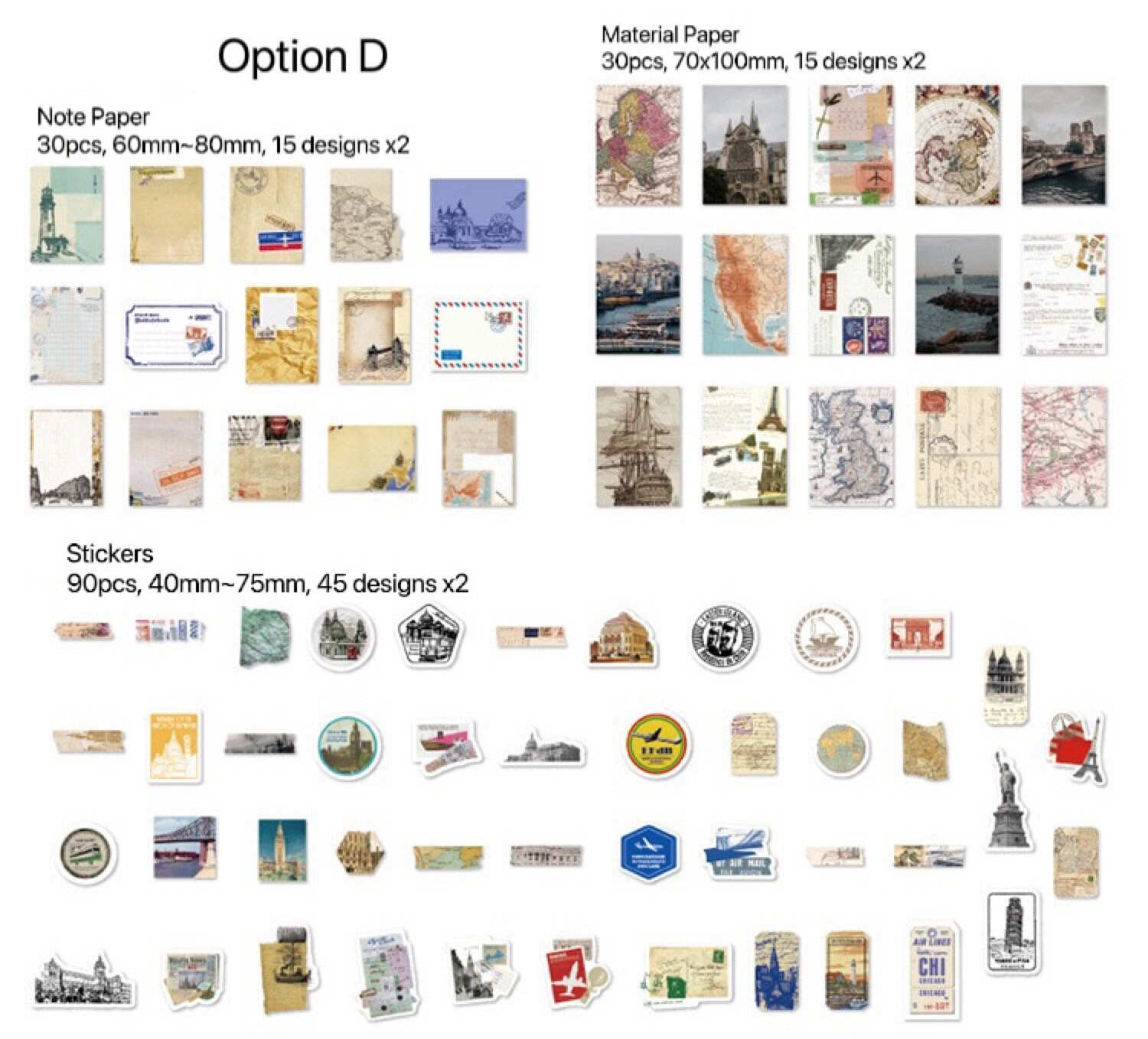 150pcs Assorted Ephemeral Vintage Junk Journal Kit#2, Junk Journal ...