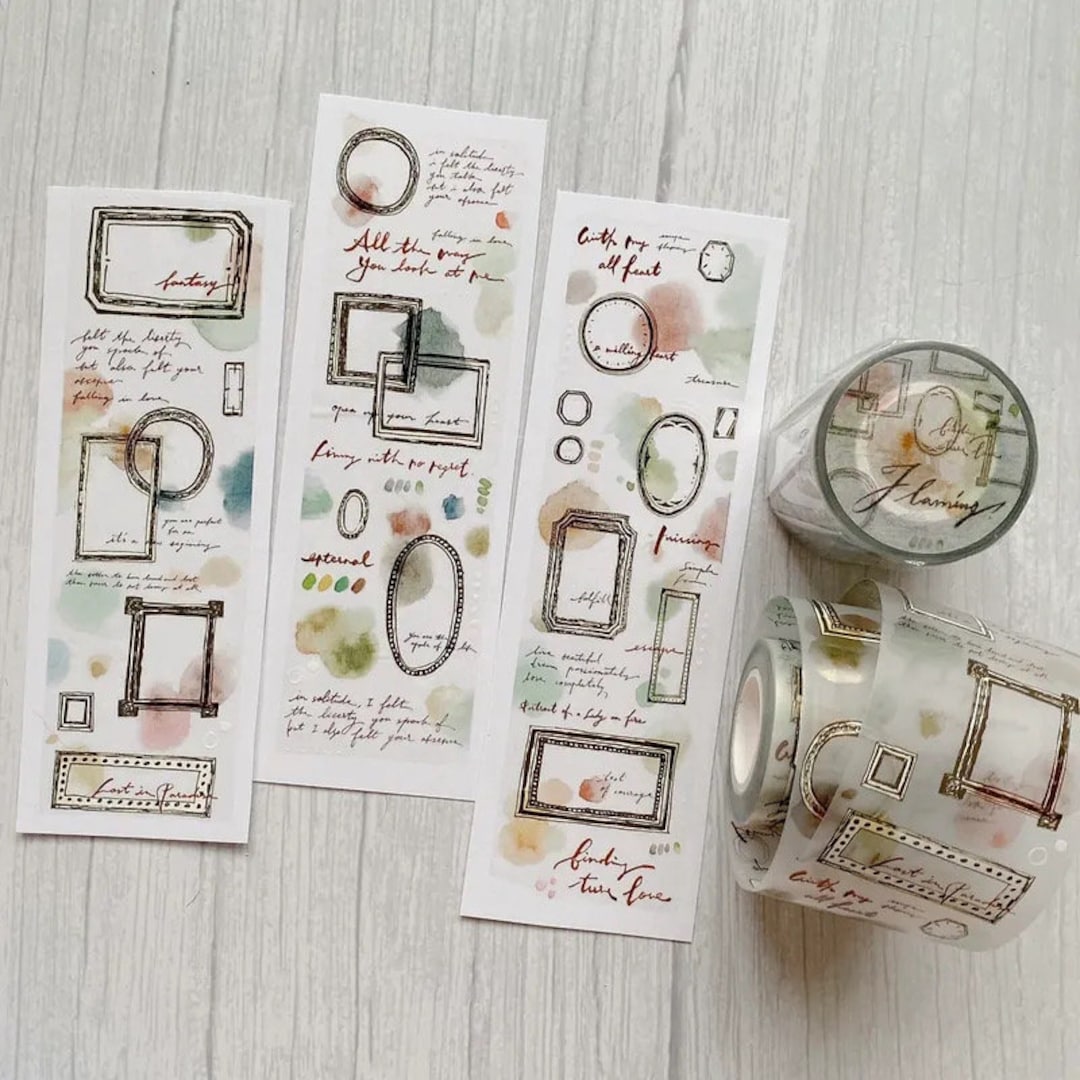 Shiwu Flaming | One Sample (2 Loops) or Roll PET Tape | Paper Sticker ...