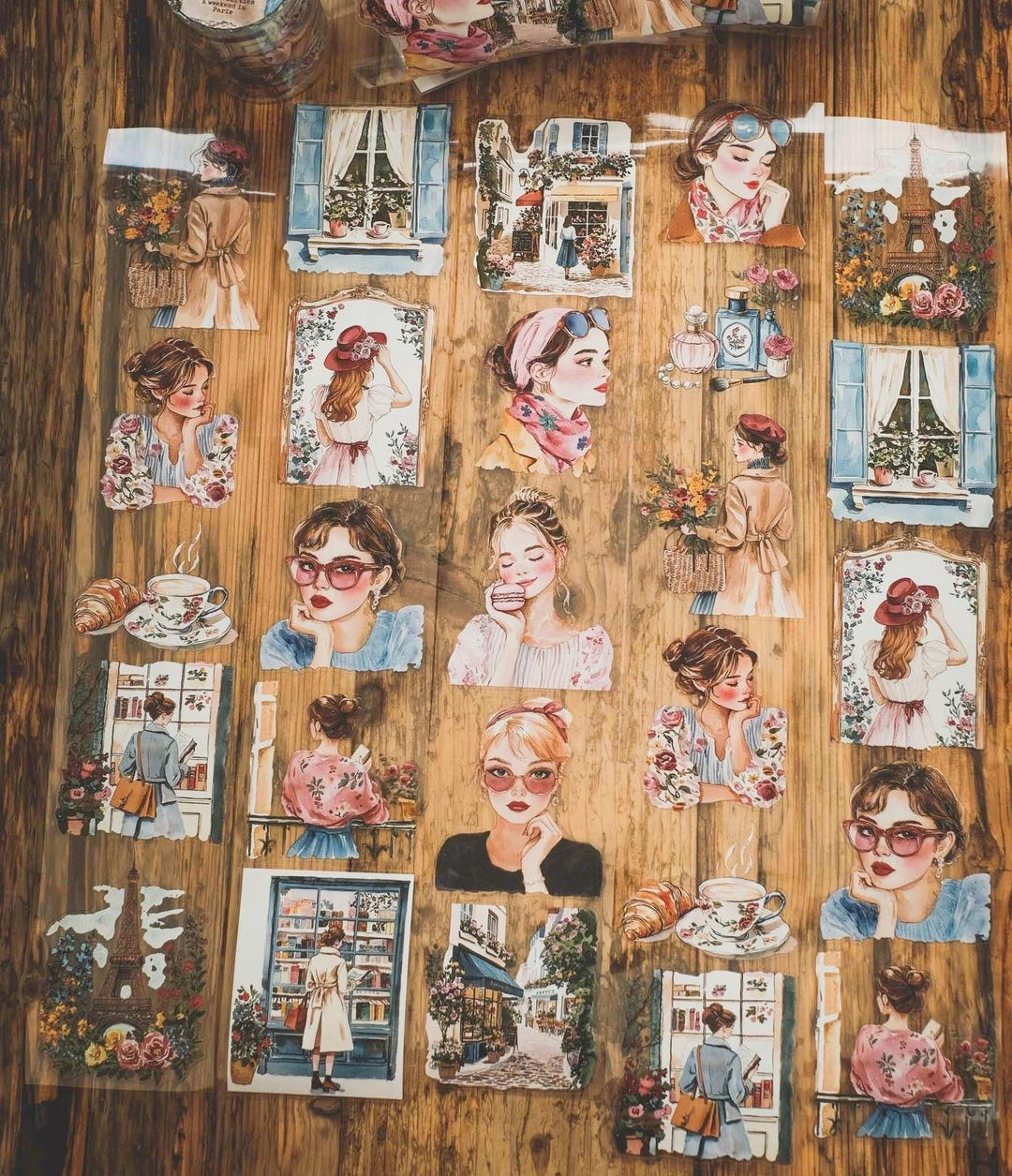 LG A Weekend in Paris | One Loop Sample or Roll Kiss-cut PET Tape | Pre ...
