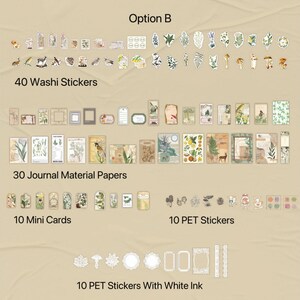 100pcs Assorted Vintage Junk Journal Kit, Multi-material Stickers, Junk ...