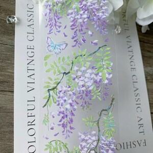 Miststd Purple Wisteria | One Loop Sample or Roll PET Tape | Flower ...