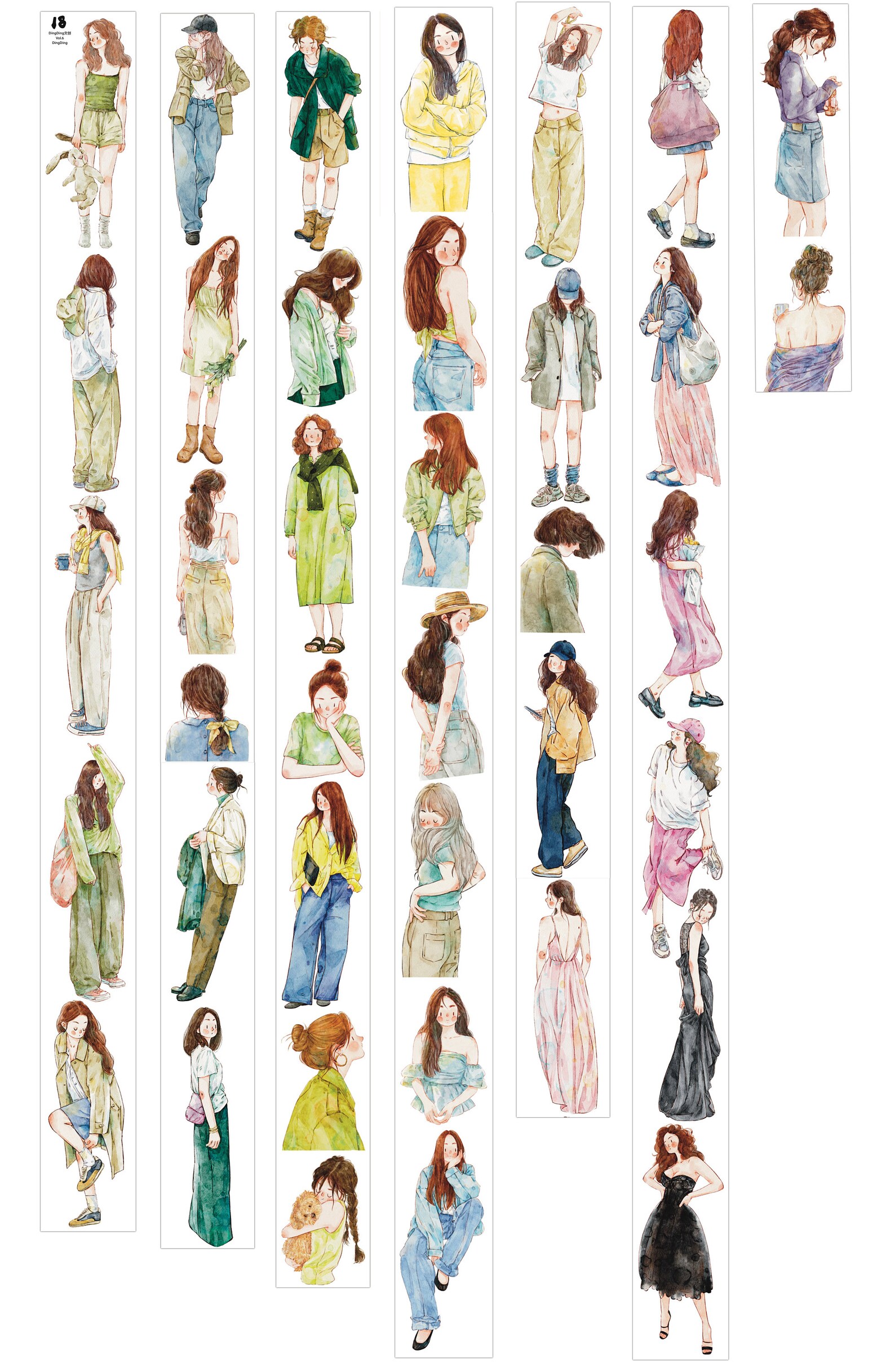 New DD Studio Spring Girls | One Loop Sample or Roll PET Tape | People ...