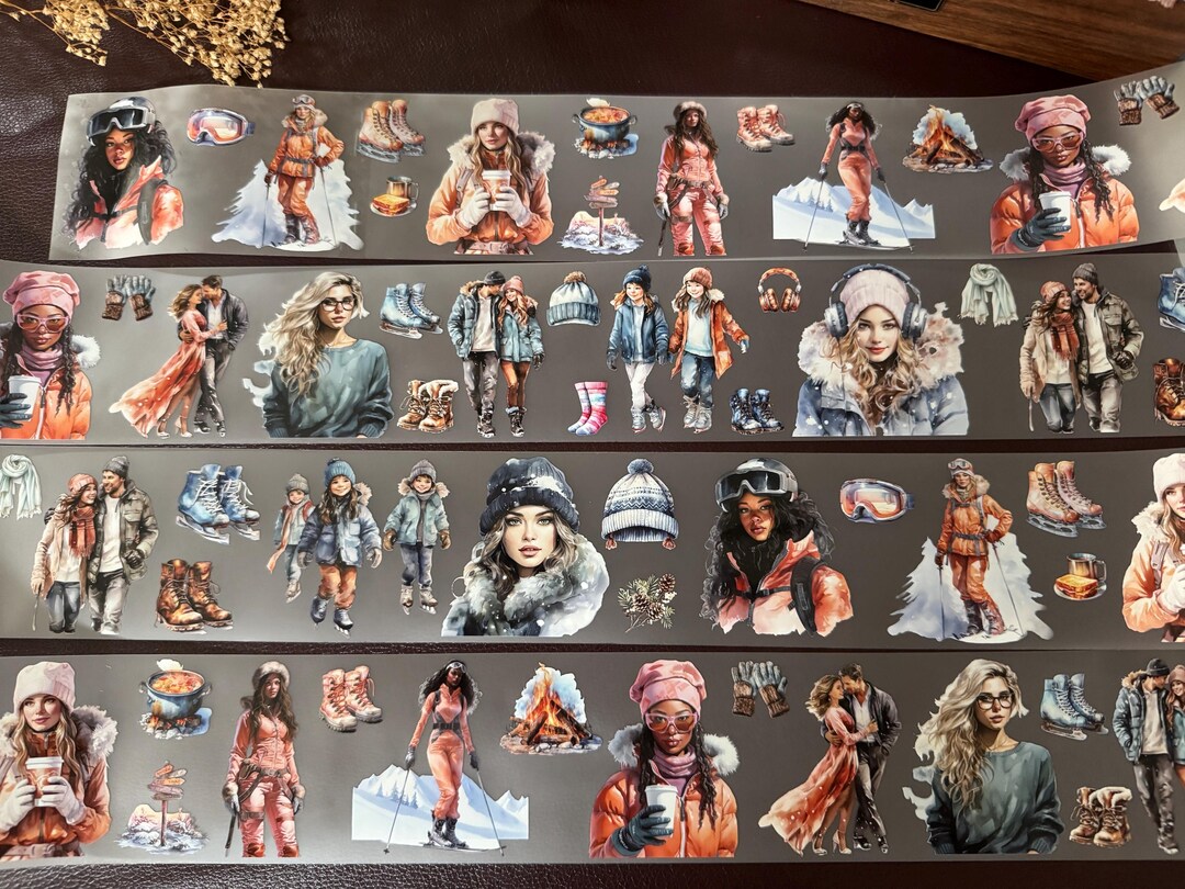 Cratey Ski Season People | One Loop Sample or Roll PET Tape | People ...