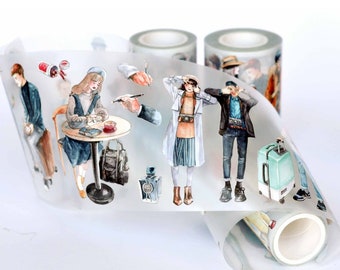 Timegrid Snow World One Loop Sample PET Tape Scene Stickers, Junk ...