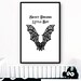 Gothic Nursery Decor, Sweet Dreams Little Bat, Baby Shower Gift, Gothic ...
